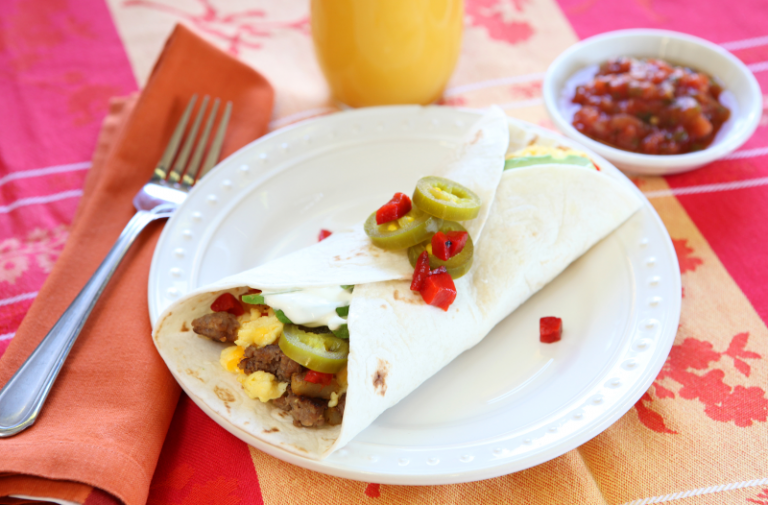 South of the Border Breakfast Burrito | Jeff's Garden Foods